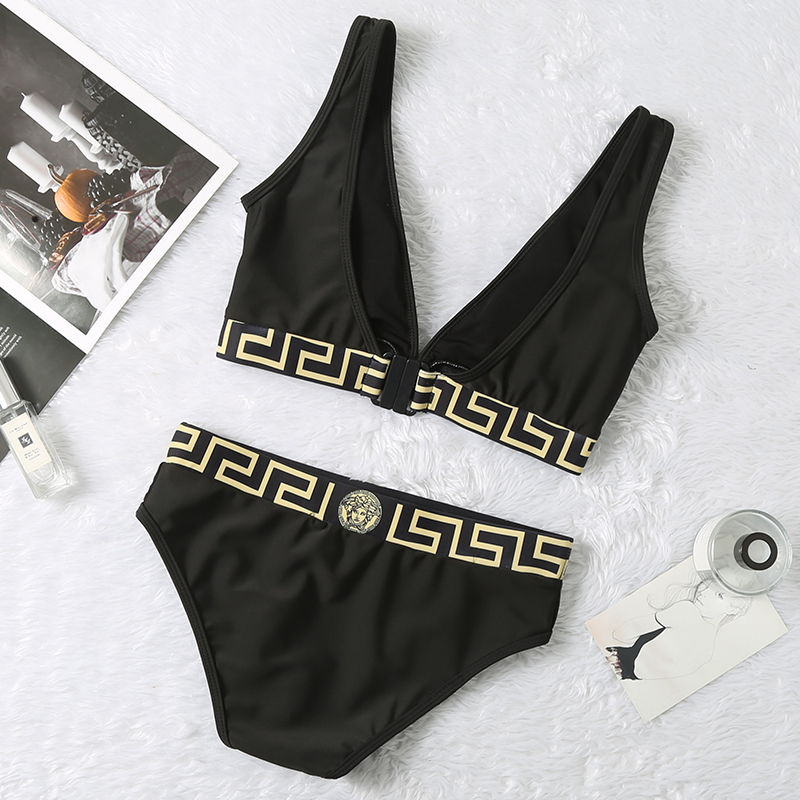 Cheap Versace Bathing Suits Sleeveless For Women #799490 Replica ...