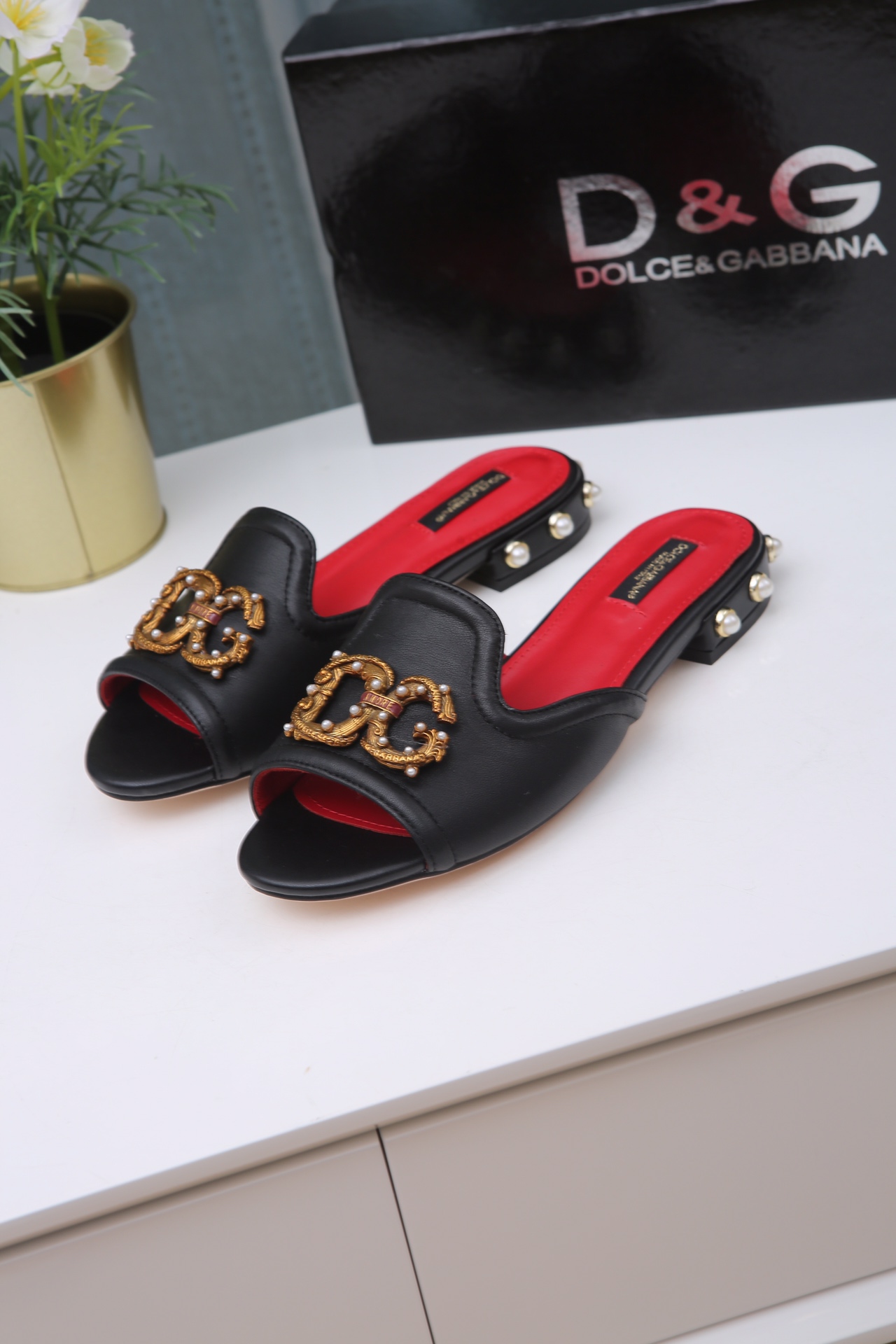 Cheap Dolce & Gabbana D&G Slippers For Women #1005478 Replica Wholesale ...